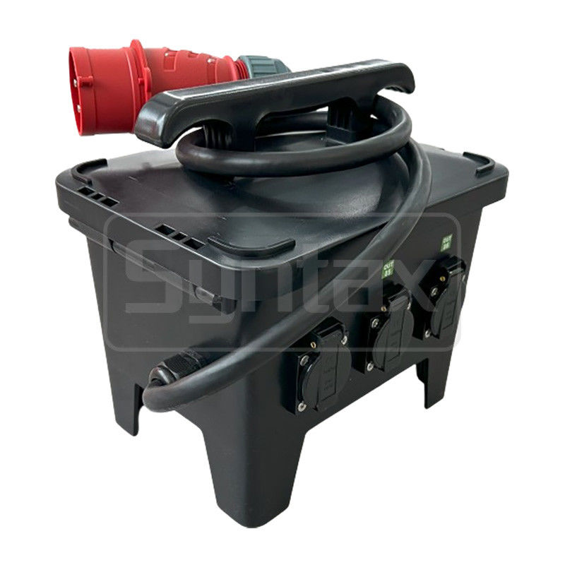 Syntax MP12 Polycarbonate Portable Distribution Box 5P 32A With UK Type ...