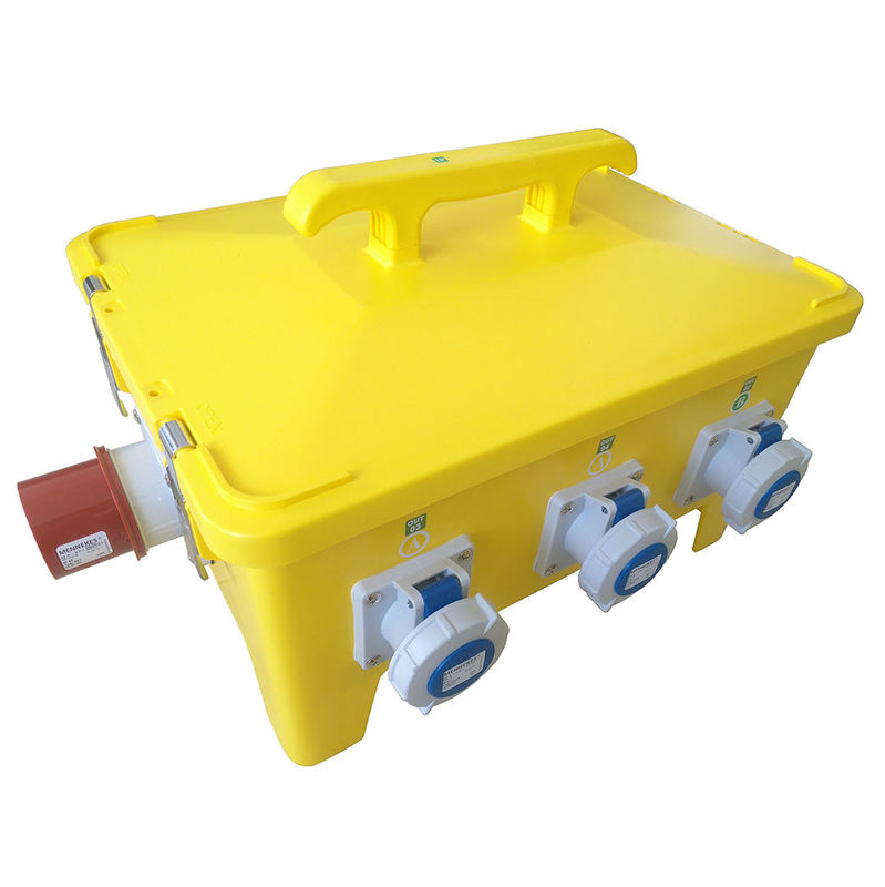Weather Resistant Socket Box Yellow Heavy-duty 32A Portable Power ...