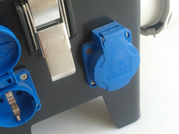 Mobile Spider Electrical Box , Black Load Master Temp Power Spider Box