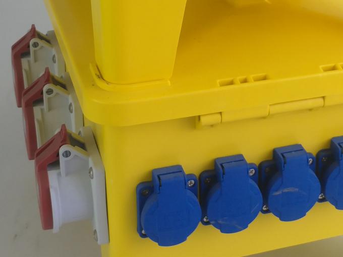 24 Ways Heavy Duty PE Portable Distribution Box With Industrial Plugs ...