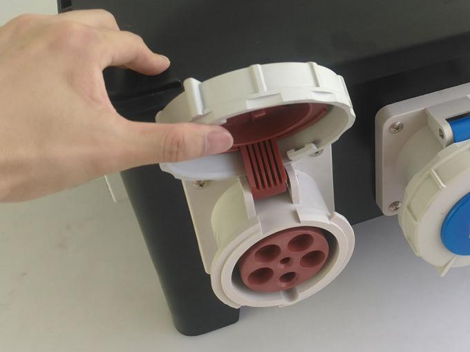Portable Mobile Power Distribution Box Rain / Shock Resistant 125 Amps ...
