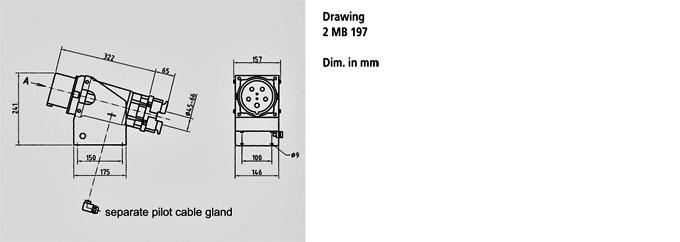 Robust Housing BS EN 60309 2 Socket Outlet 400v , Durable Plug And ...