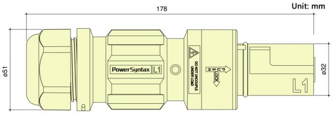 5 X 400A IP67 High Current Power Connectors Female Plugs PowerSyntax ...