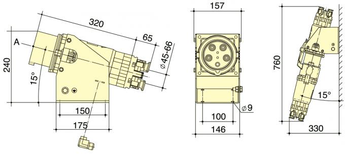5P 200A IP67 380V High Current Plug Sockets Heavy Duty PowerSyntax Wall ...