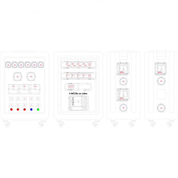 Syntax MD4 Three Phase 400A Power Distribution Board Heavy Duty HDPE ...