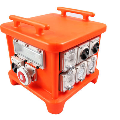 Heavy Duty Temporary Power Distribution Box , IEC60529 Spider Power Box