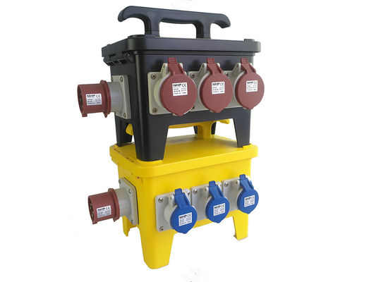 Heavy Duty Temporary Power Distribution Box , IEC60529 Spider Power Box
